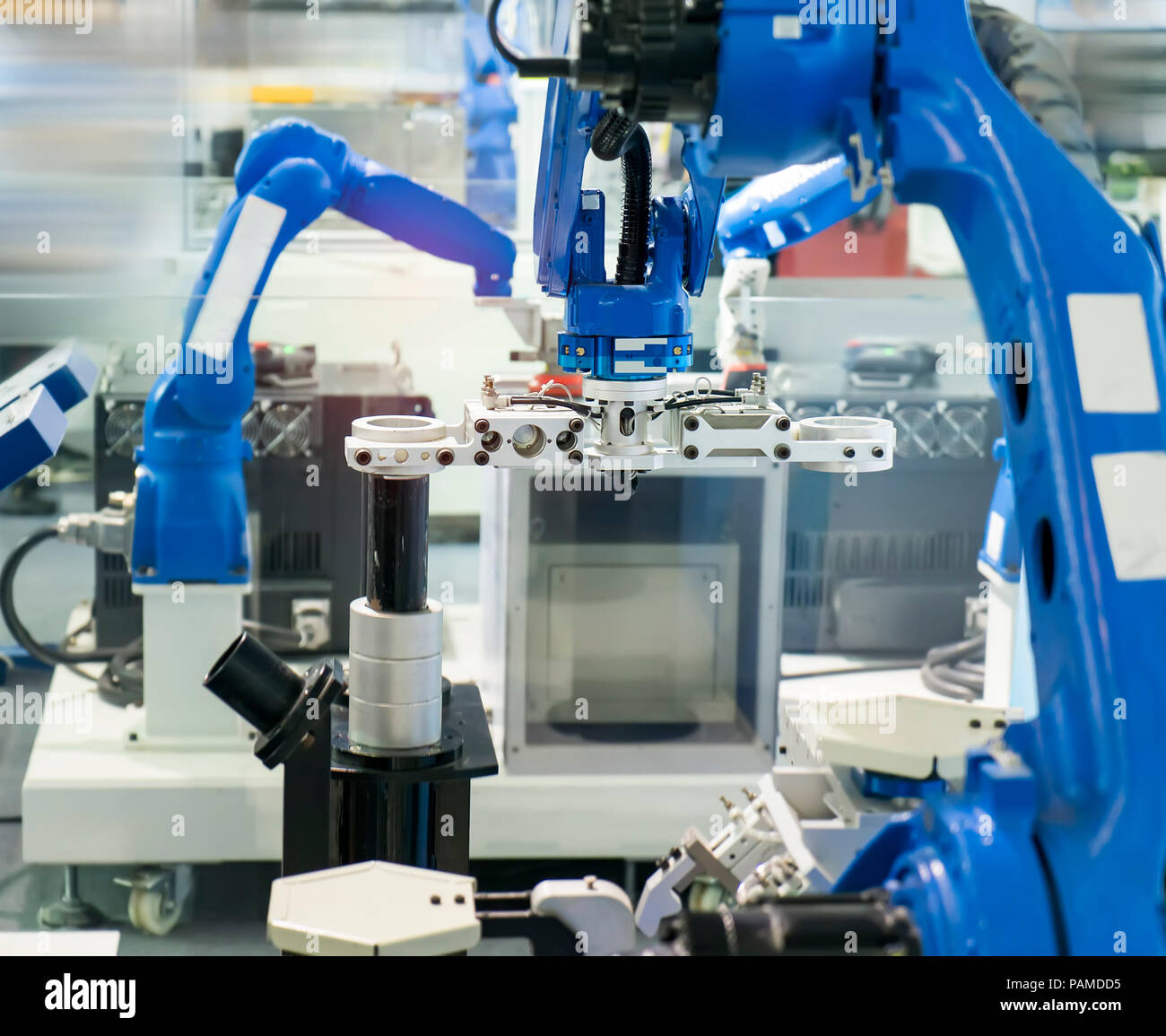 robotic hand machine tool at industrial manufacture factory,Smart ...