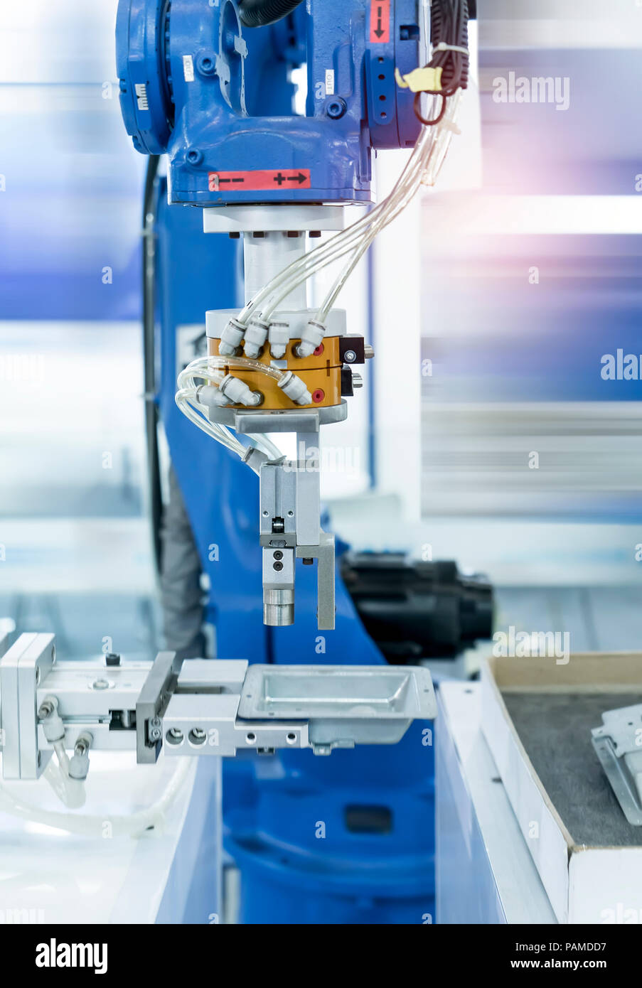 robotic hand machine tool at industrial manufacture factory,Smart ...