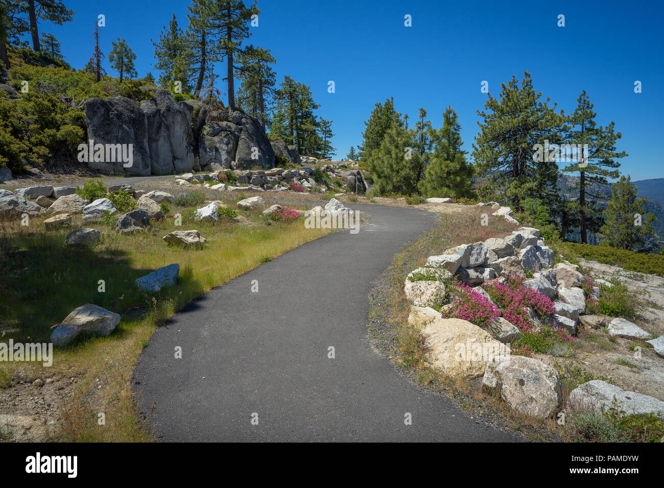 Rocky walking path at Donnells Reservoir - Highway 108 Roadside ...