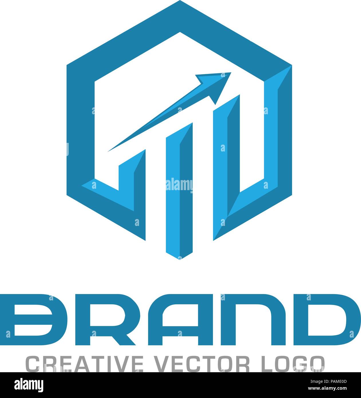 The bar chart and arrows Stock Vector Images - Alamy