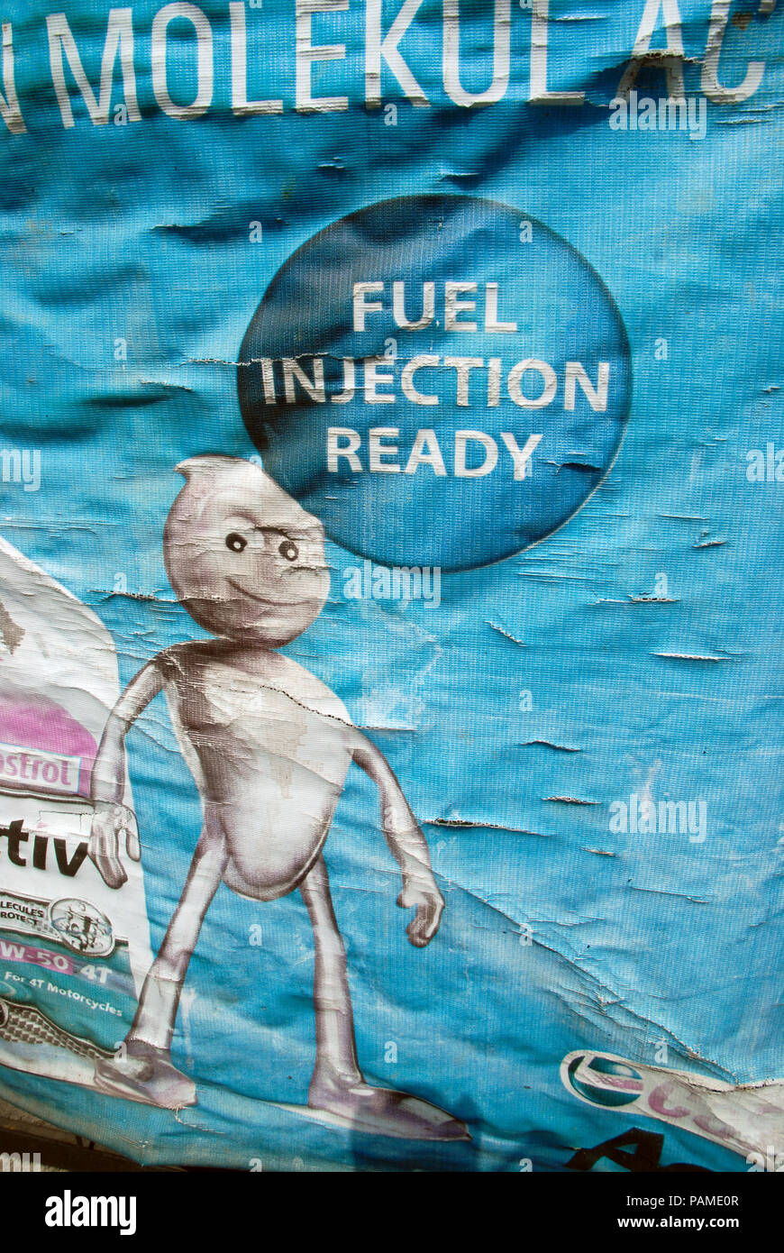 Fuel Injection Ready Sign, Yogyakarta, Indonesia Stock Photo - Alamy