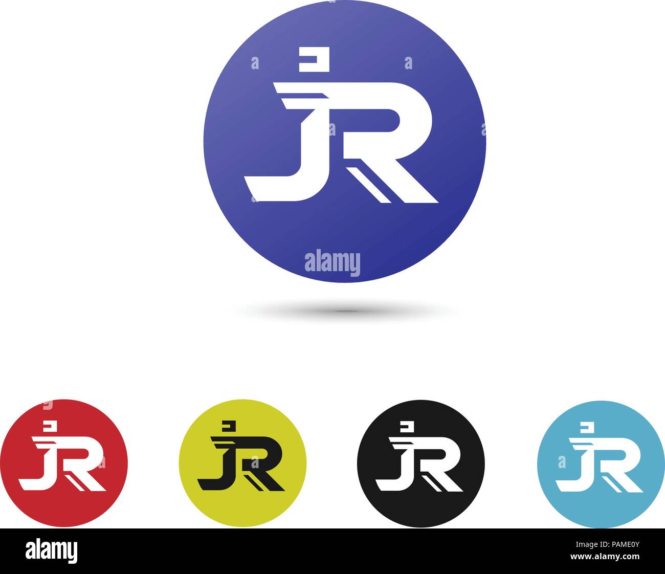 creative letter JR creative logo concept, innovative JR letter icon ...