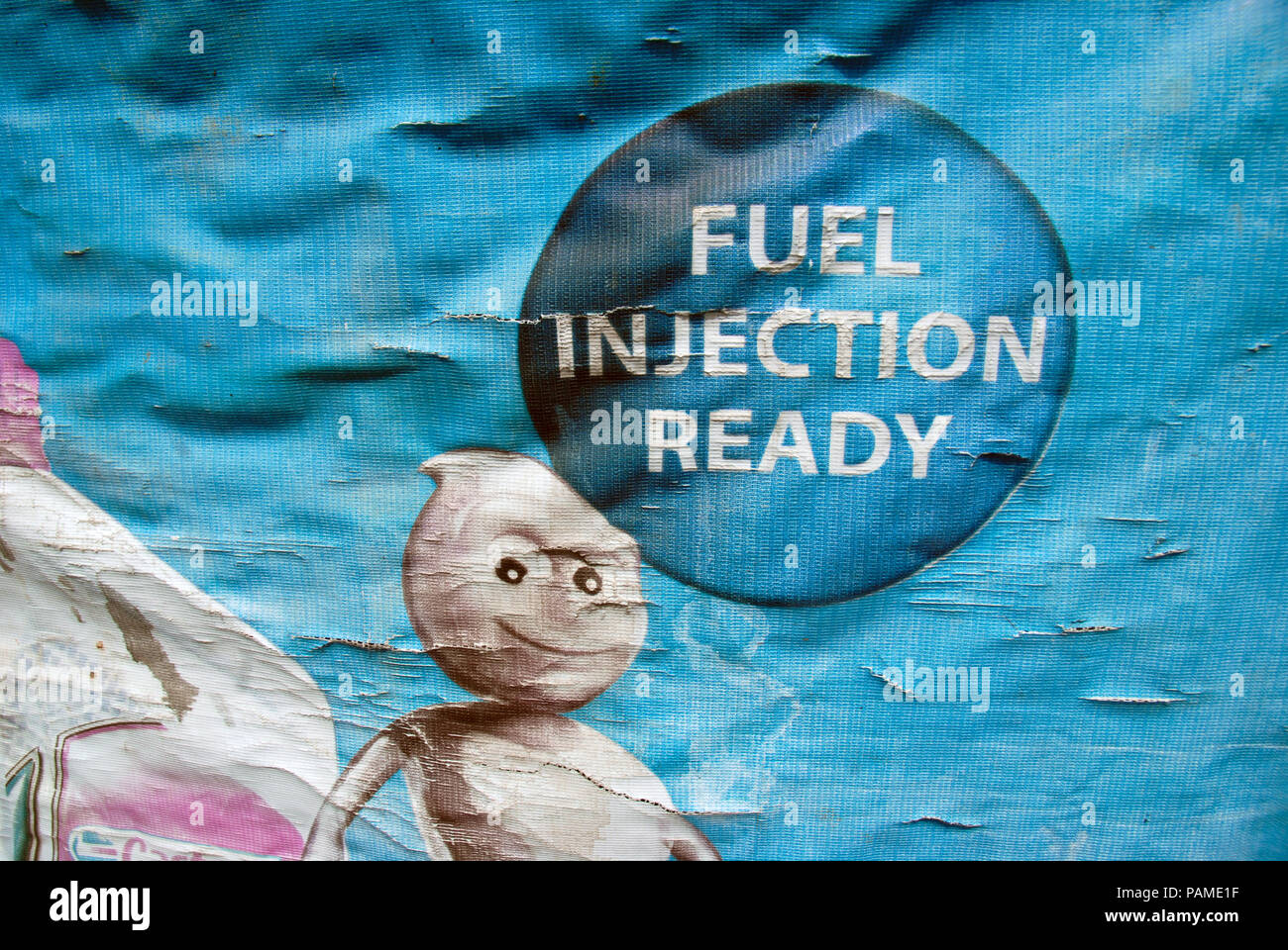Fuel Injection Ready Sign, Yogyakarta, Indonesia Stock Photo - Alamy