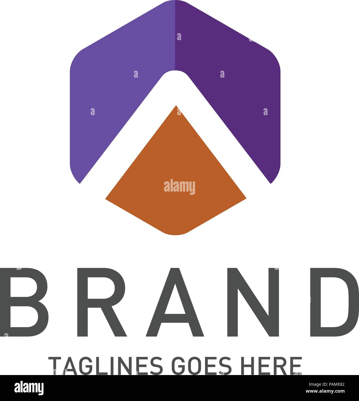 Best letter A logo octagonal concept, Letter A strong and creative logo ...