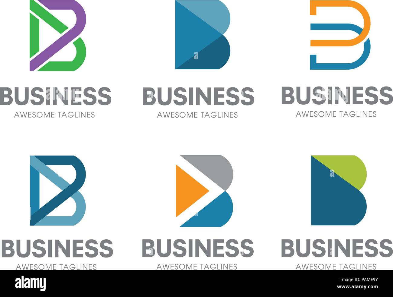 creative B letter concept Vector logo template, abstract business ...