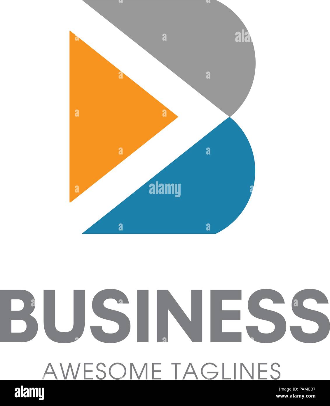 creative B letter concept Vector logo template, abstract business ...