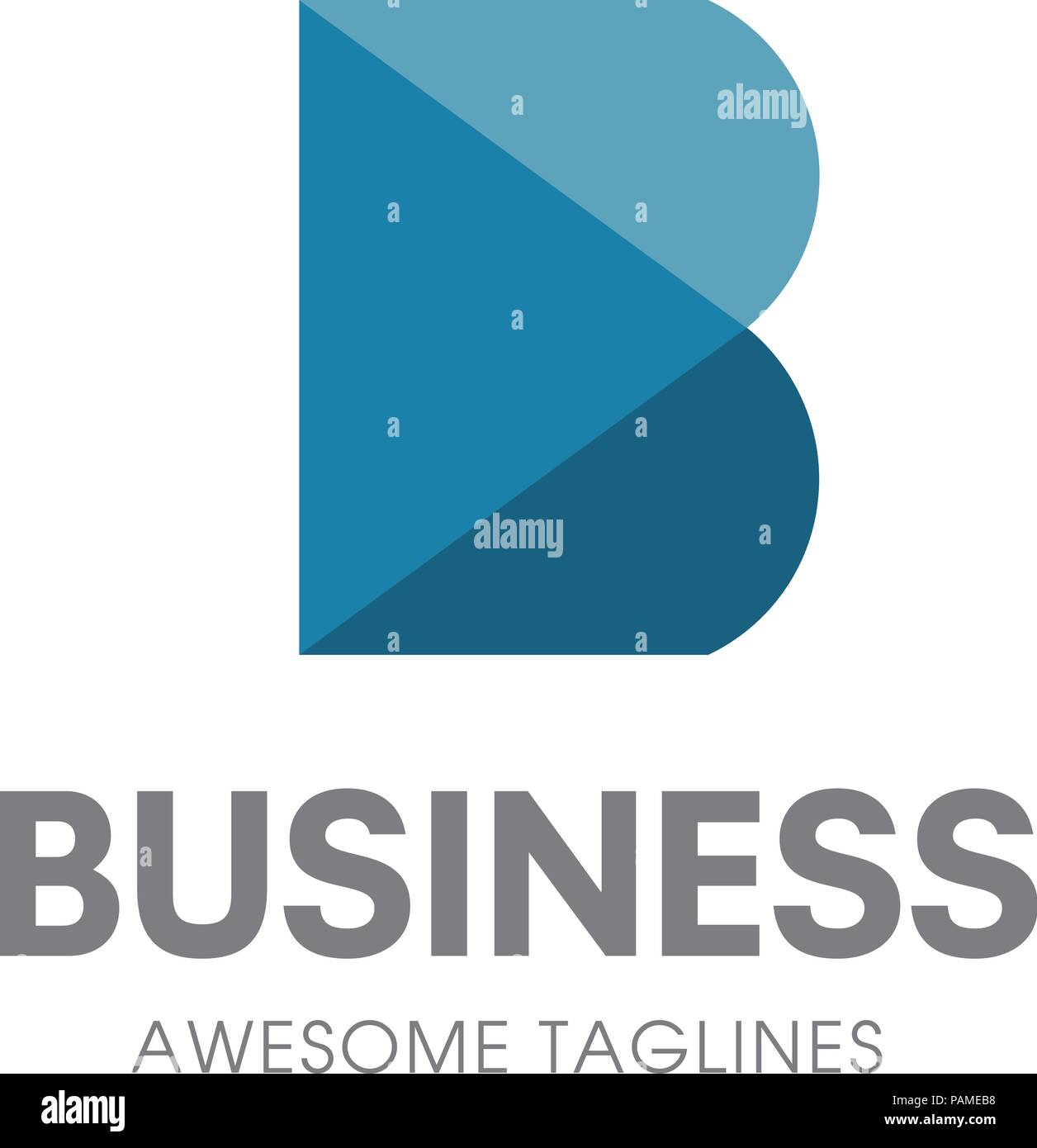 creative B letter concept Vector logo template, abstract business ...