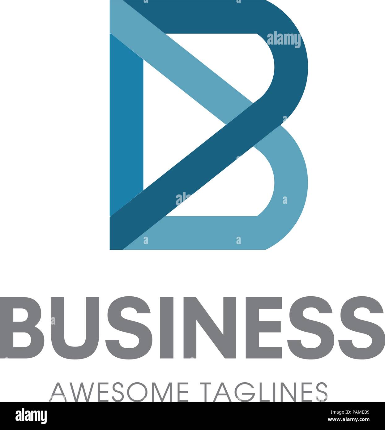 creative B letter concept Vector logo template, abstract business ...