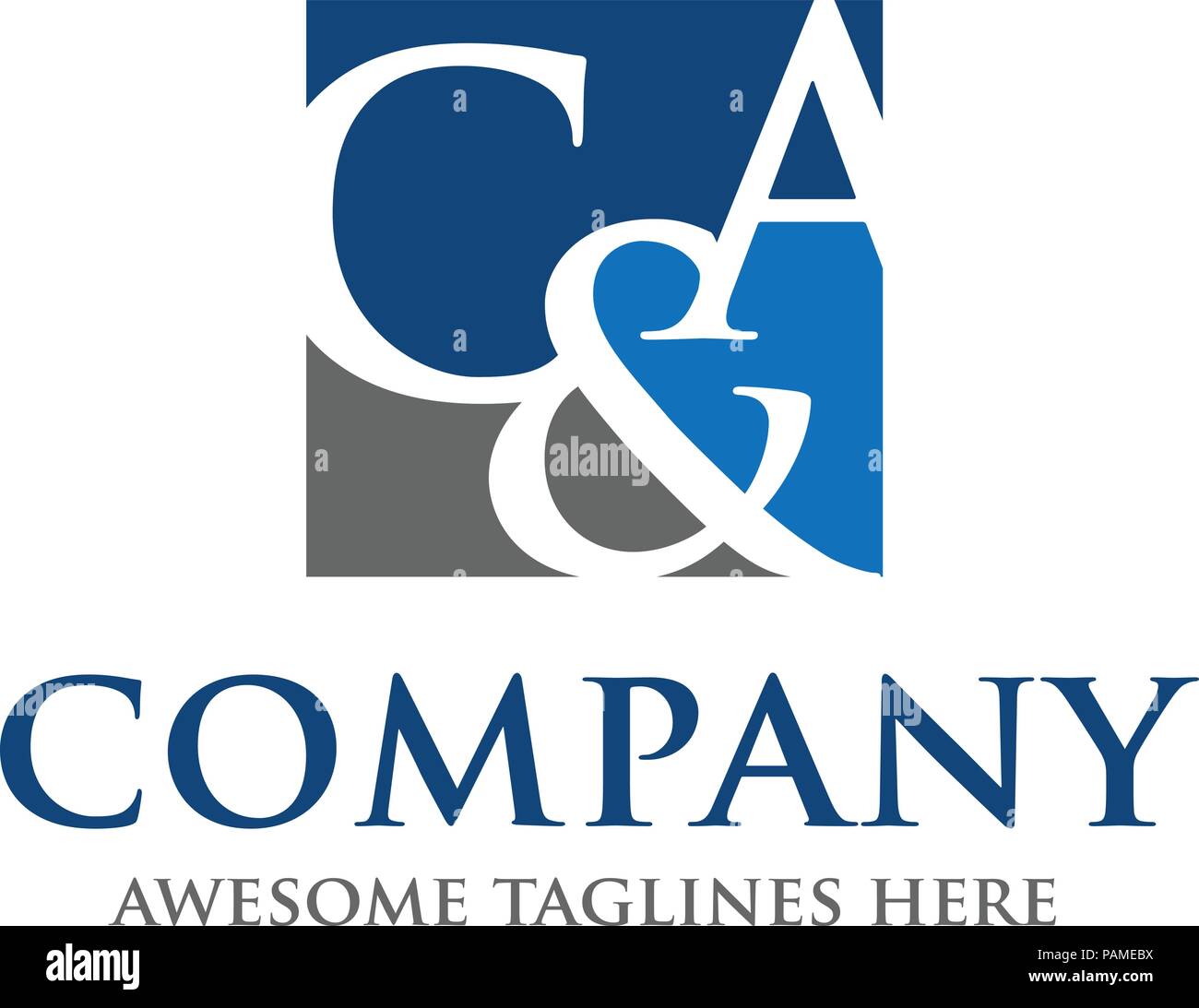 C and A letter logo design vector illustration template,creative letter ...