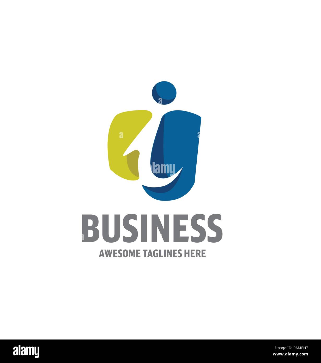 creative letter i logo. Abstract business logo design template. modern ...