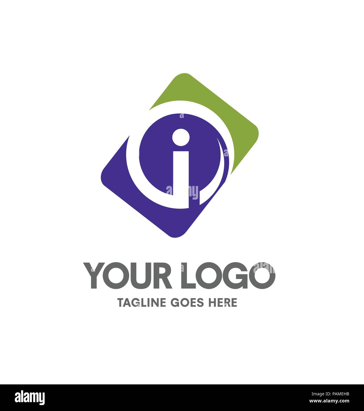 creative letter i logo. Abstract business logo design template. modern ...