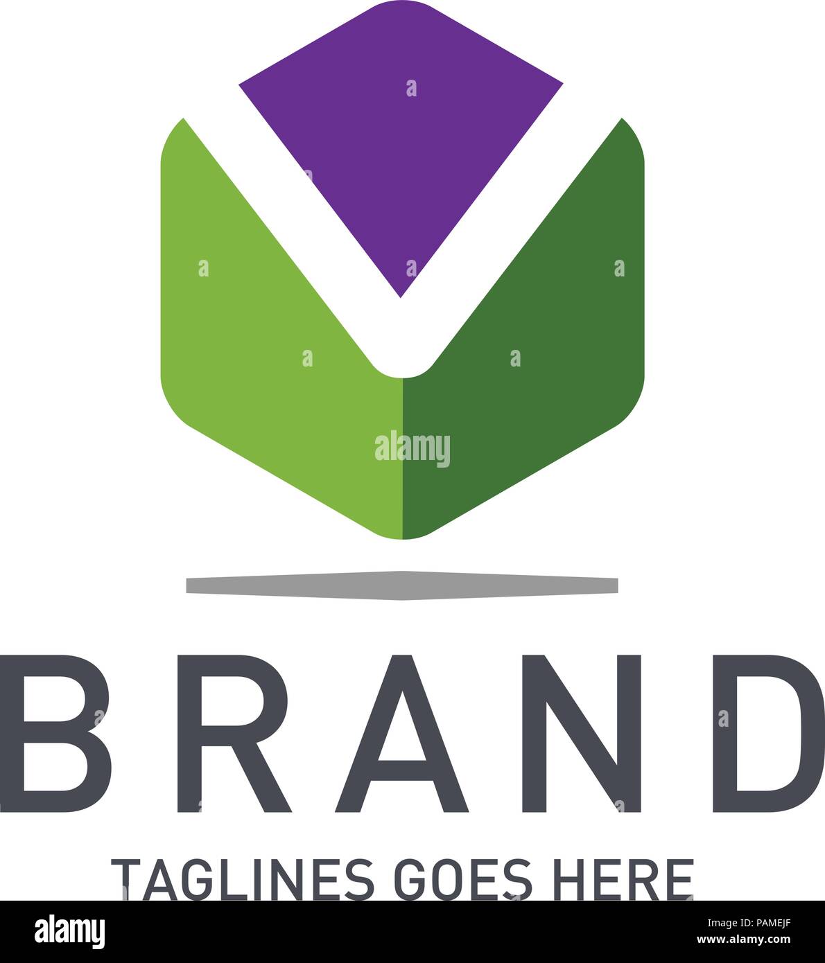 Best letter M logo octagonal concept, Letter M strong and creative logo ...