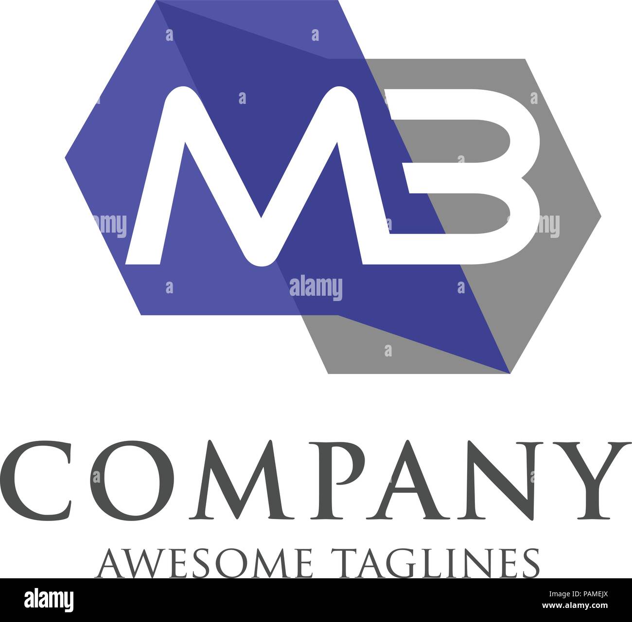 simple elegant letter MB logo icon vector template Stock Vector Image ...