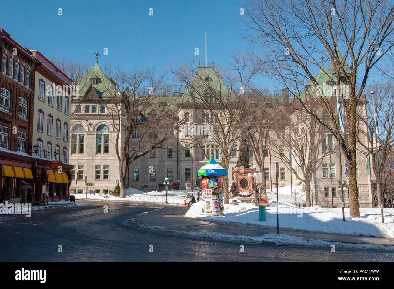 Quebec city city hall in old quebec city hi-res stock photography and ...