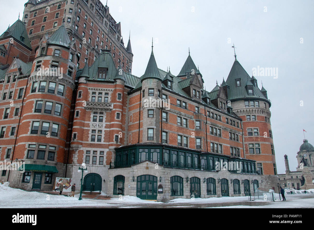 Chateau Frontenac is one of Canada's grand railway hotels built in 1893 ...