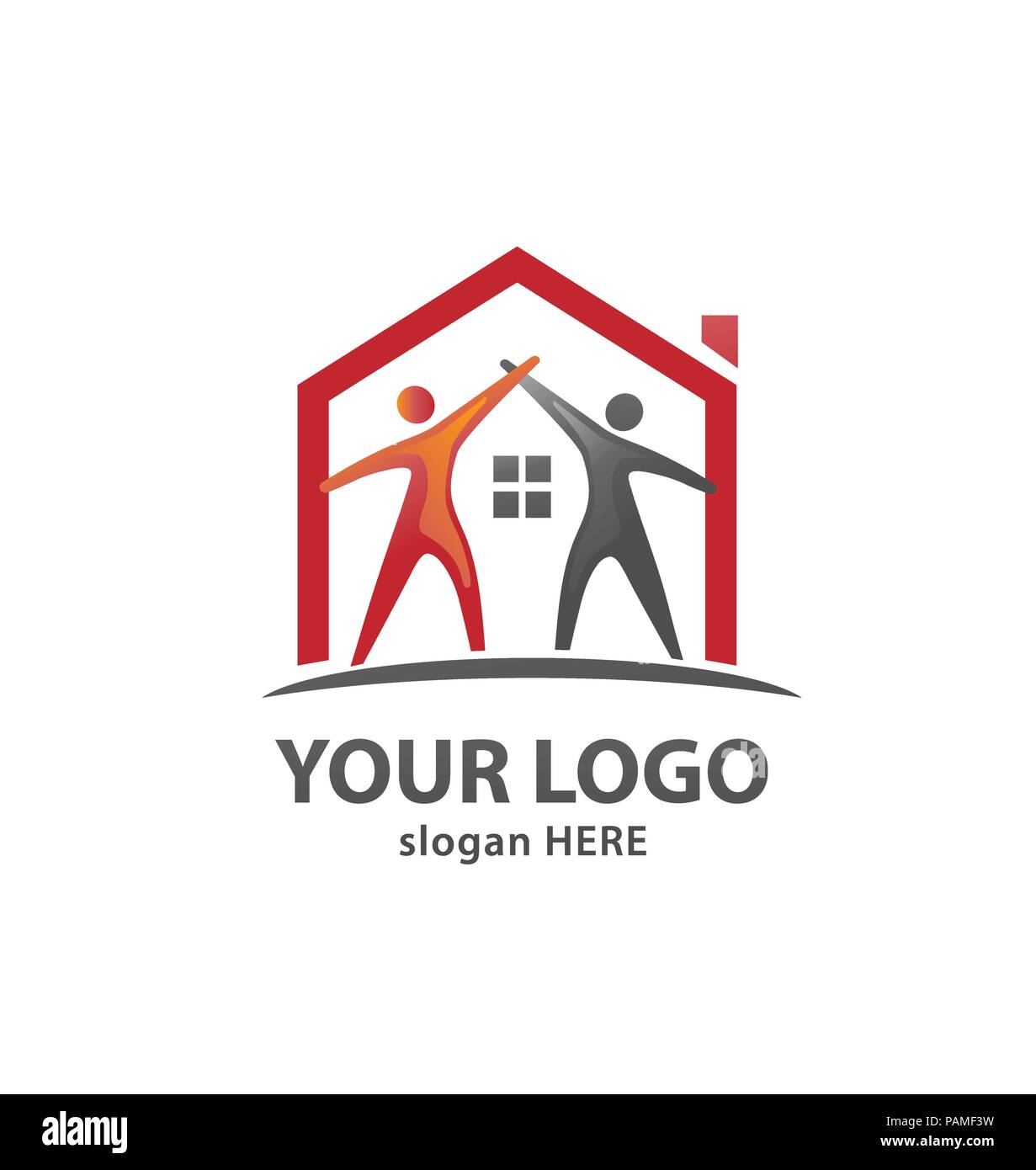 Care Home Creative And Symbolic neighborhood Logo Design Illustration ...