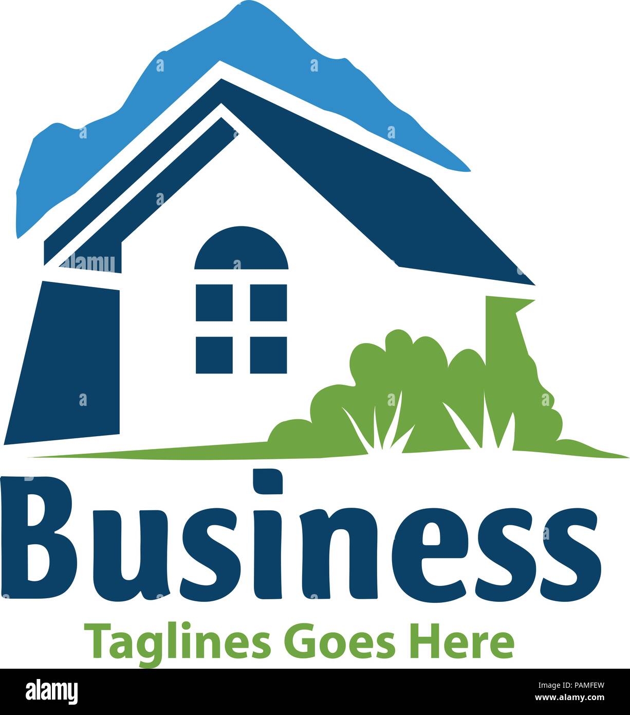 Village House Logo Real Estate logo vector, Cottage Farm Logotype ...