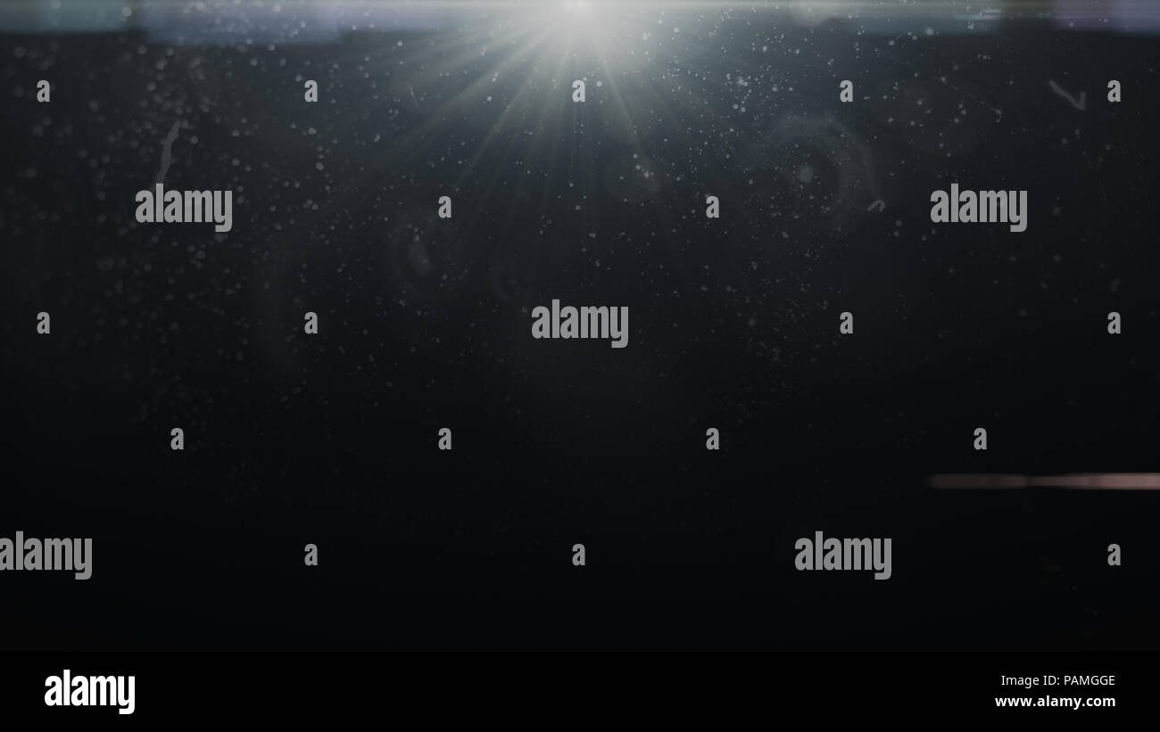 abstract of lighting digital lens flare in dark background Stock Photo ...