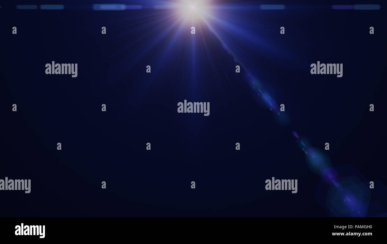 abstract of lighting digital lens flare in dark background Stock Photo ...