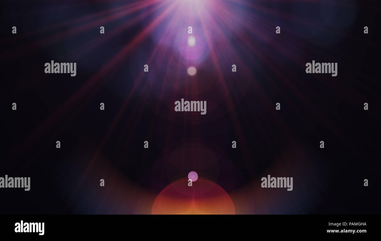 abstract of lighting digital lens flare in dark background Stock Photo ...