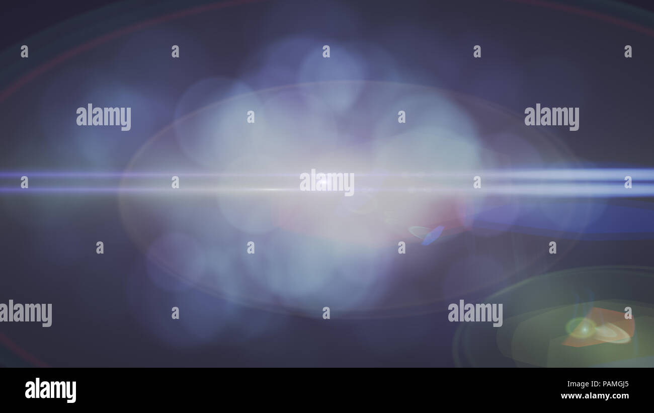 abstract of lighting digital lens flare in dark background Stock Photo ...