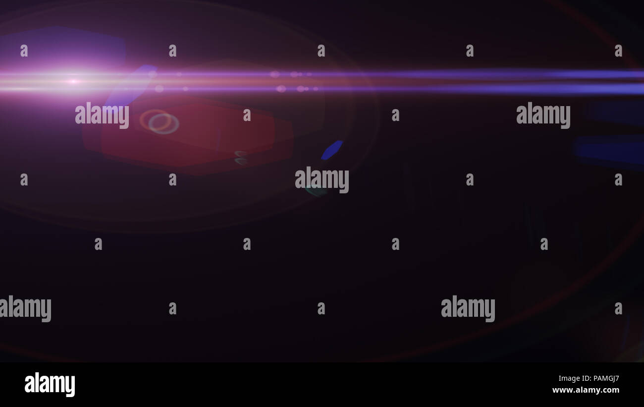 abstract of lighting digital lens flare in dark background Stock Photo ...