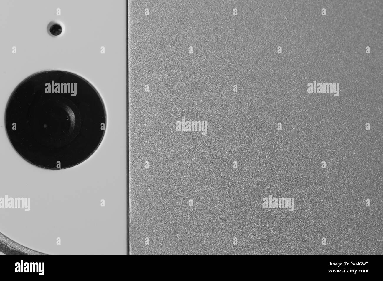 Blue mobile phone white background Black and White Stock Photos ...