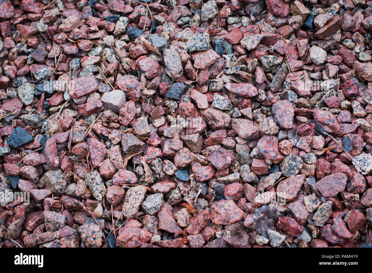Background of colored rubble on the ground Stock Photo - Alamy