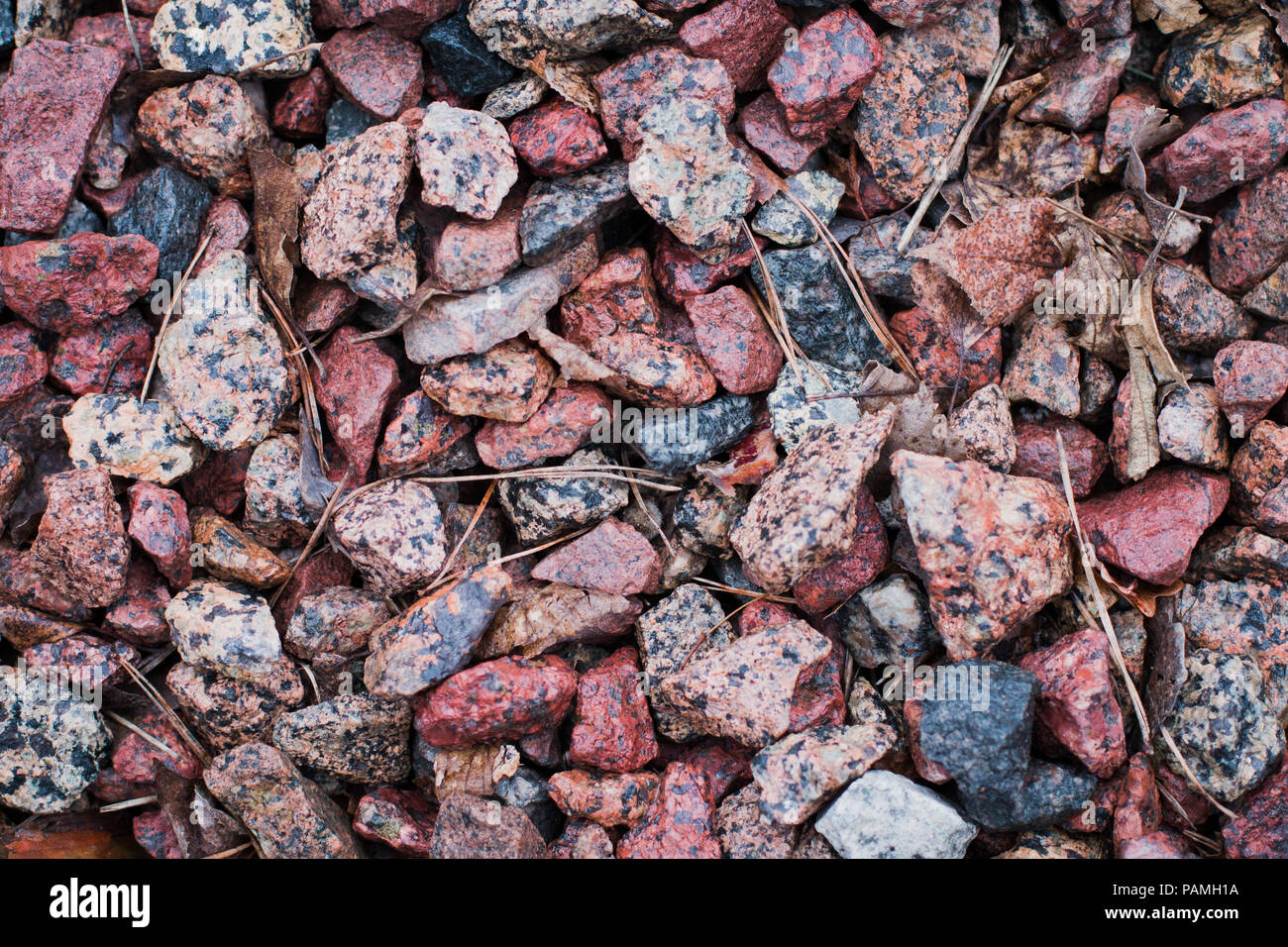 Background of colored rubble on the ground Stock Photo - Alamy