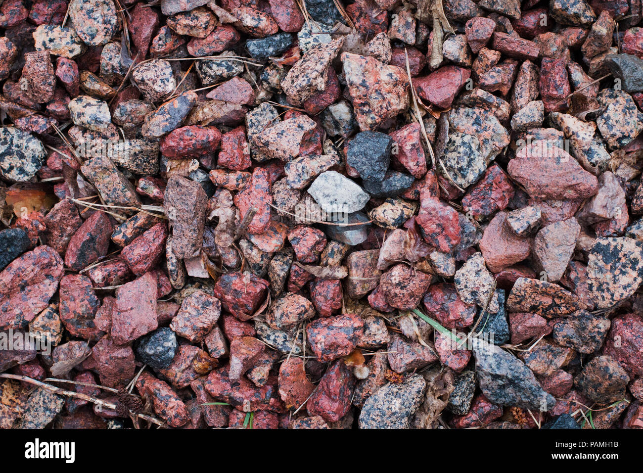 Background of colored rubble on the ground Stock Photo - Alamy