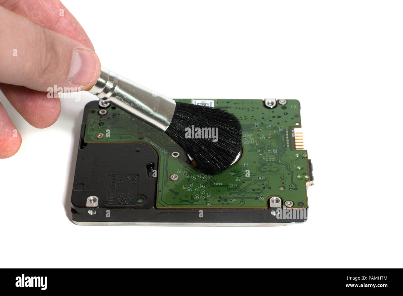 The hard disk is cleaned from dust Stock Photo - Alamy