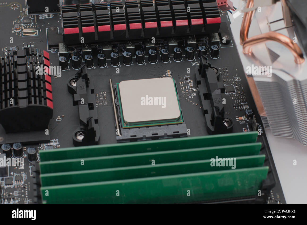 Installed RAM on the motherboard Stock Photo - Alamy