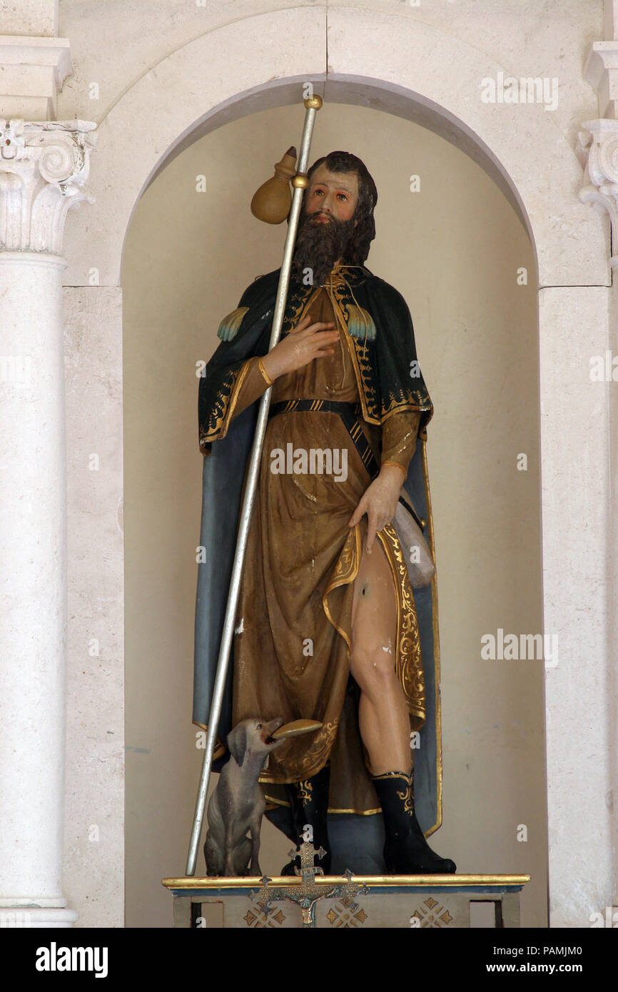 Saint roch statue hi-res stock photography and images - Alamy