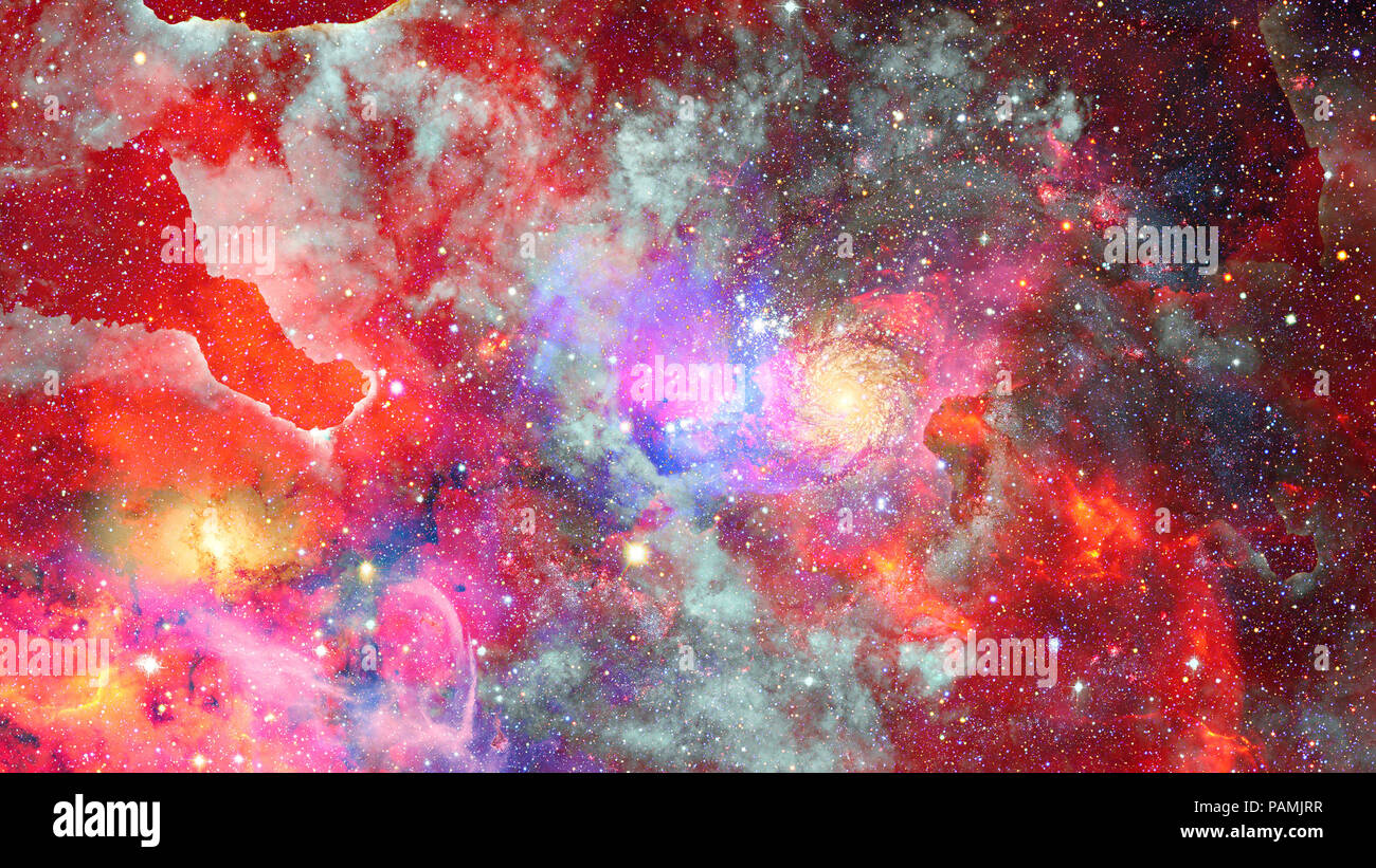 Nebula and stars in outer space. Elements of this image furnished by ...