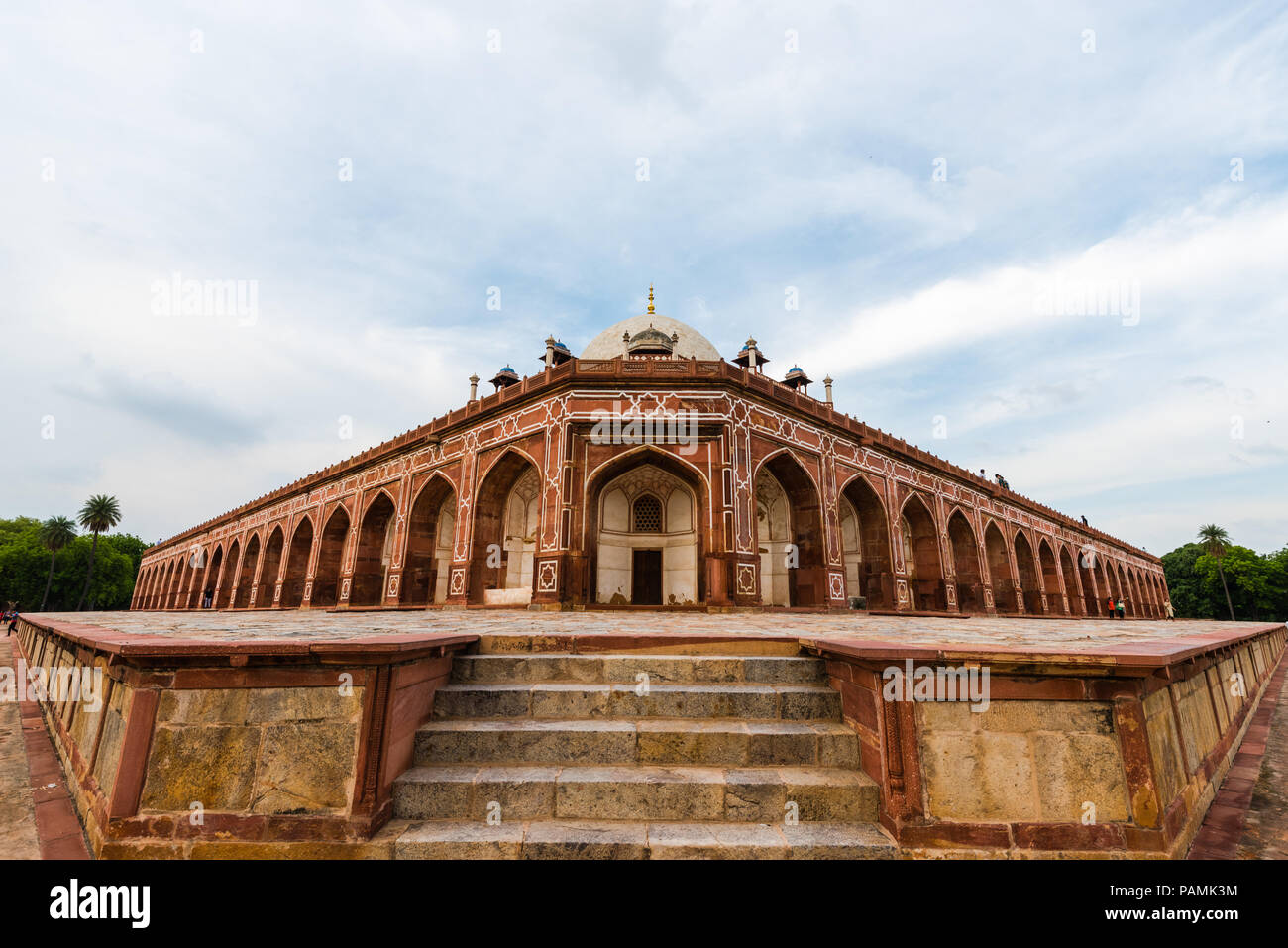 A perspective and symmetric view of Humayun's Tomb, Delhi, a UNESCO ...