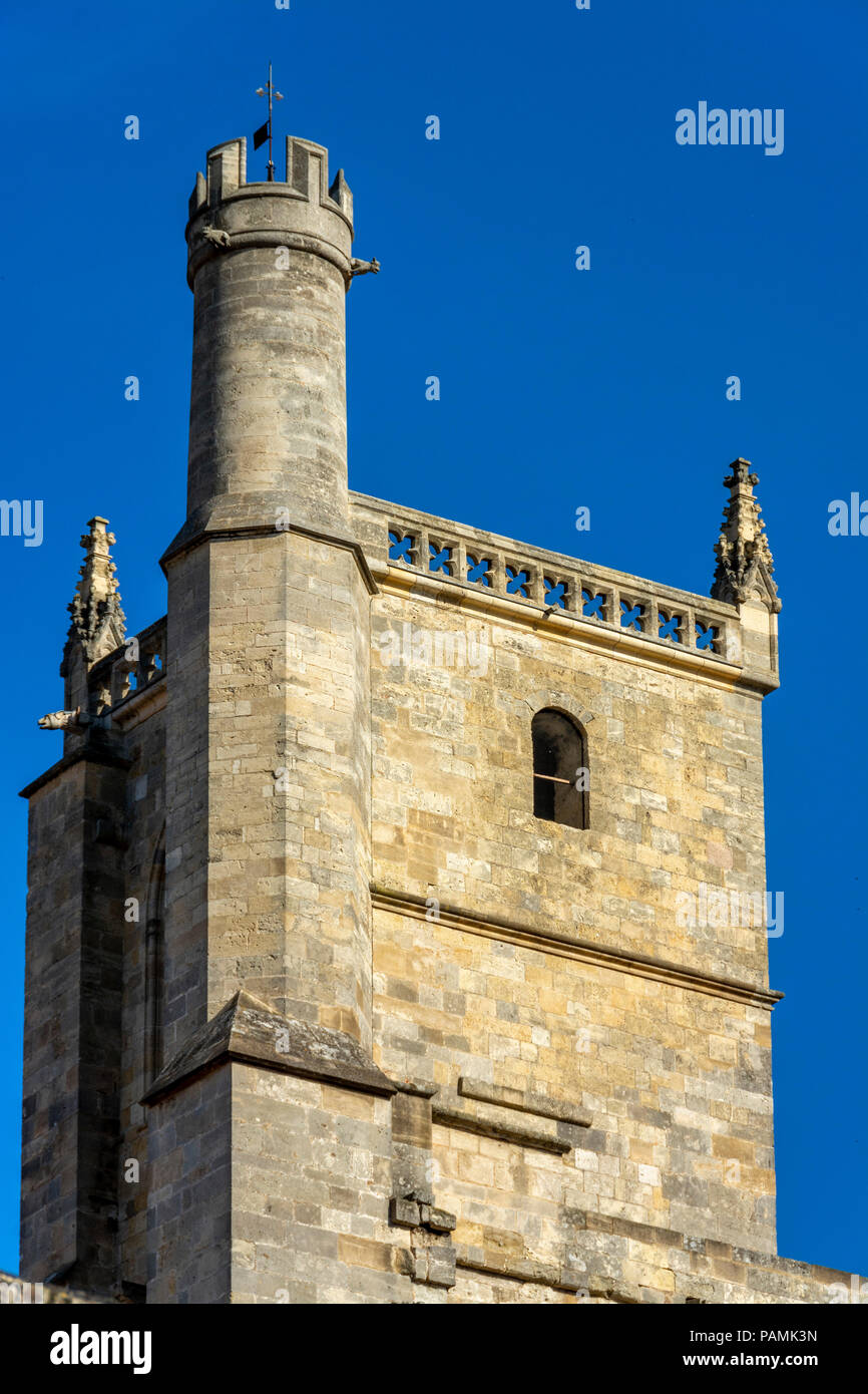 Tower of Saint-Just-et-Saint-Pasteur Cathedral in Narbonne, Aude ...