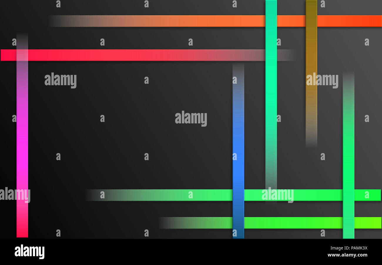 Colorful overlapping stripes background - Abstract dimensional graphic ...