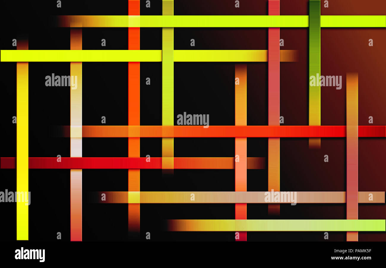 Colorful overlapping stripes background - Abstract dimensional graphic ...