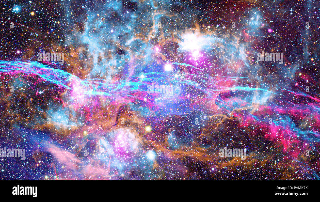 Nebula and stars in outer space. Elements of this image furnished by ...