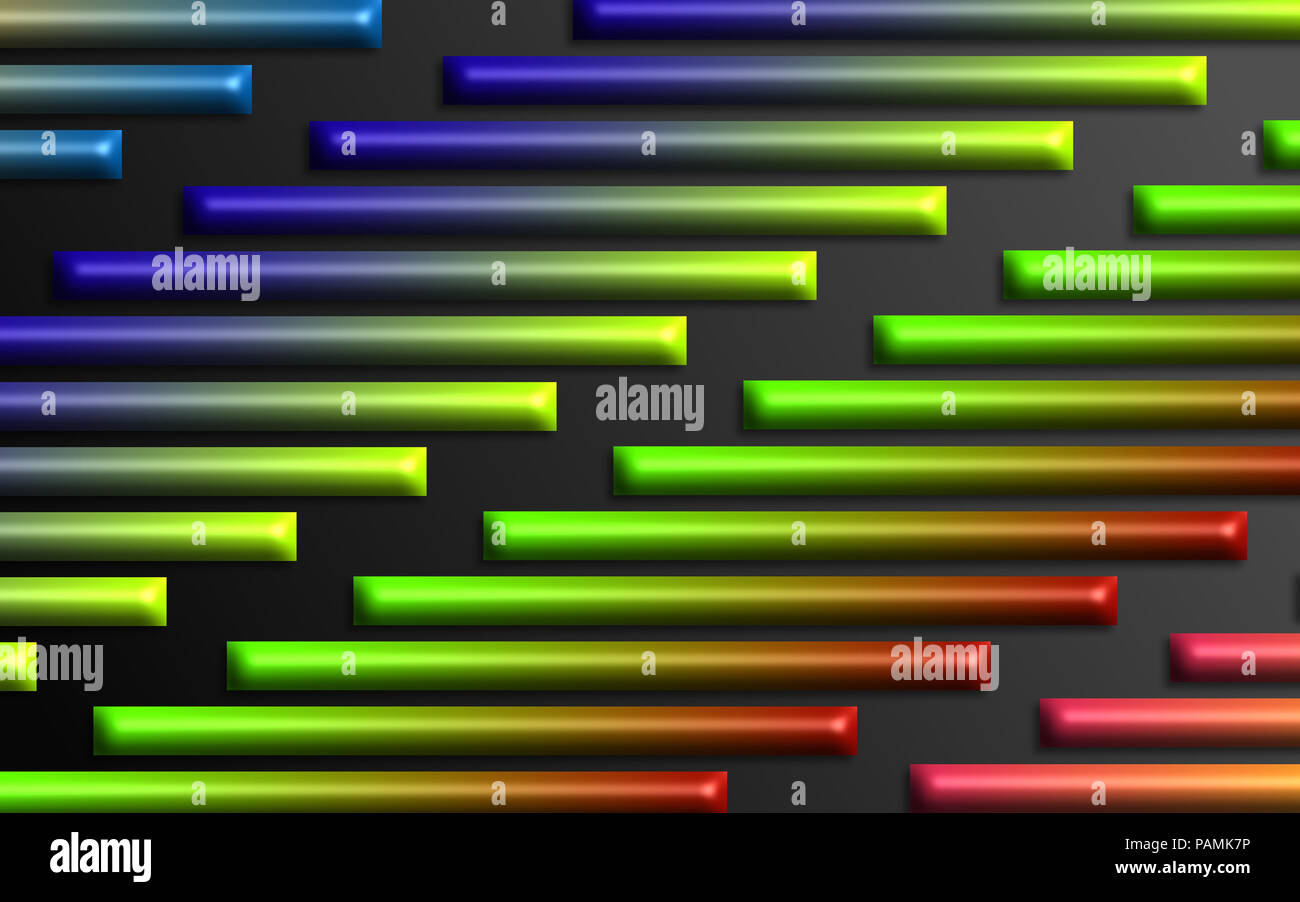 Colorful Bars Background - Abstract Glossy Rectangle Shapes Digital ...