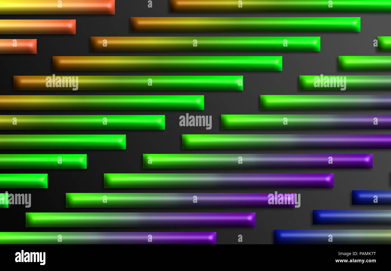 Colorful Bars Background - Abstract Glossy Rectangle Shapes Digital ...