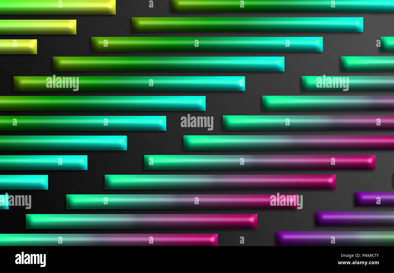 Colorful Bars Background - Abstract Glossy Rectangle Shapes Digital ...