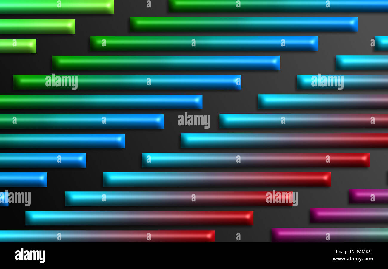 Colorful Bars Background - Abstract Glossy Rectangle Shapes Digital ...