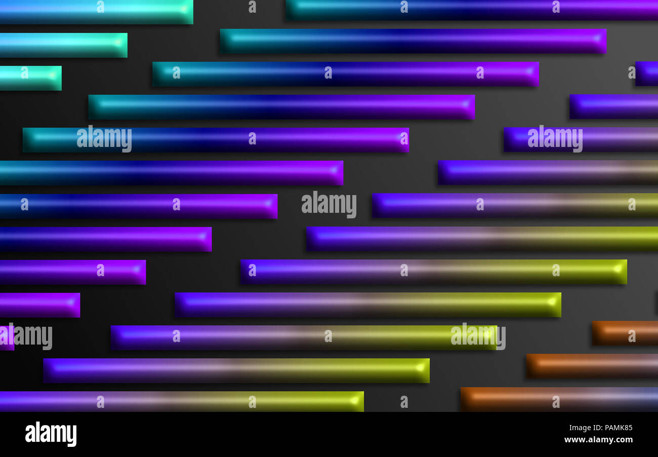 Colorful Bars Background - Abstract Glossy Rectangle Shapes Digital ...