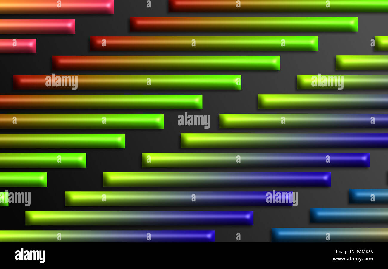Colorful Bars Background - Abstract Glossy Rectangle Shapes Digital ...