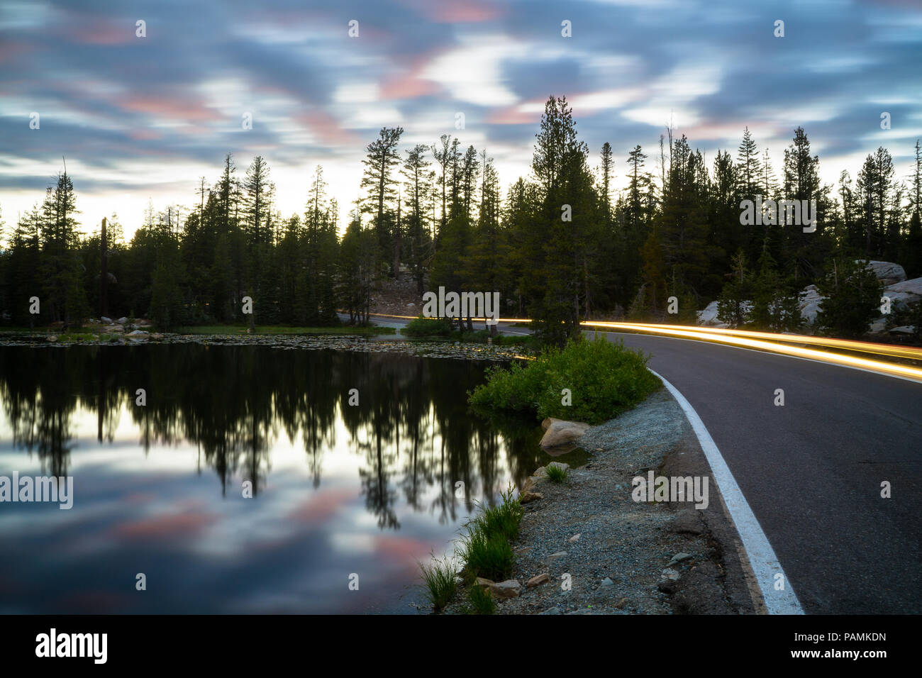 Passing car at Mosquito Lakes Camping area - Pacific Grade Summit on ...