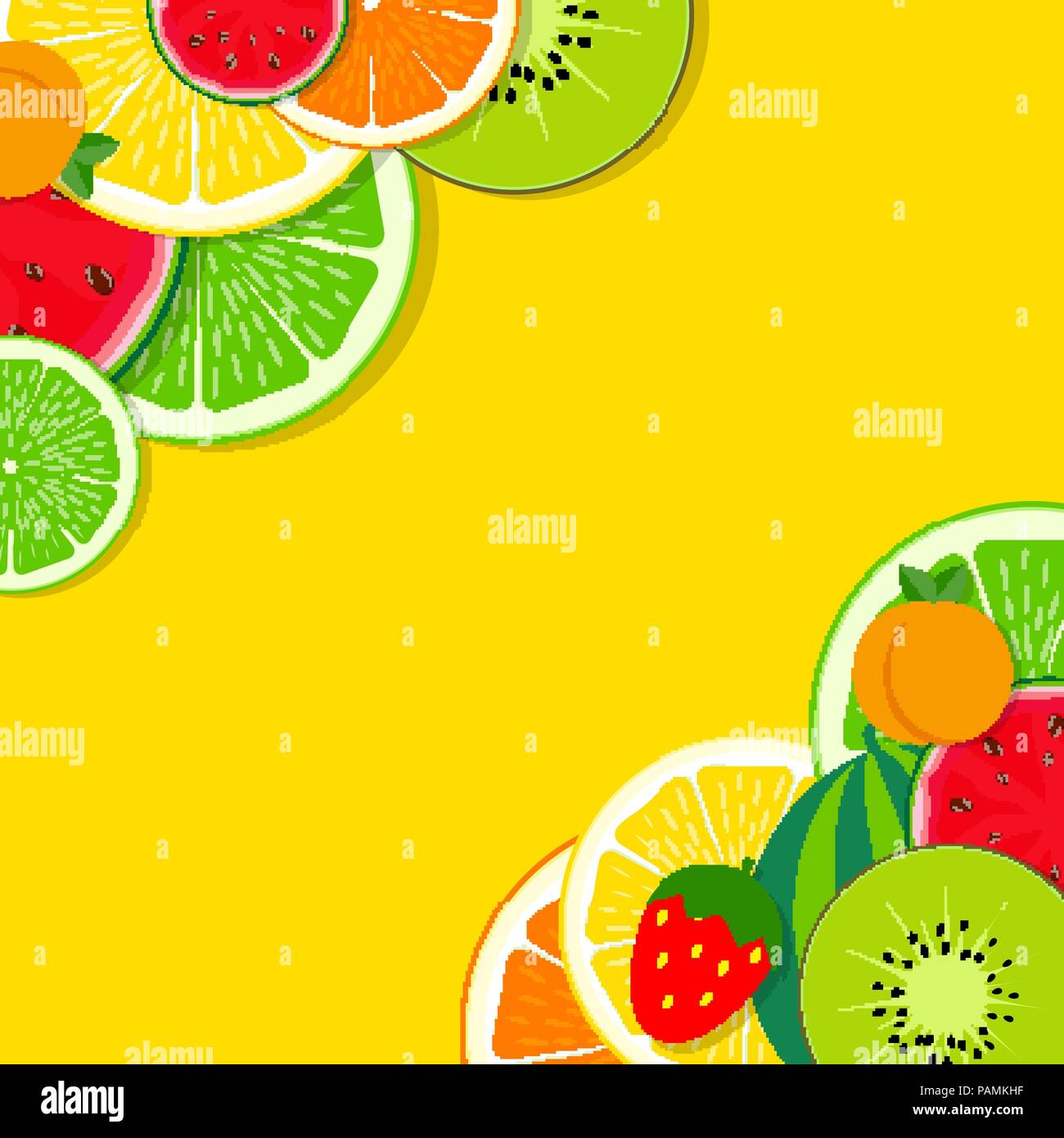 Mix fruits Stock Vector Images - Alamy