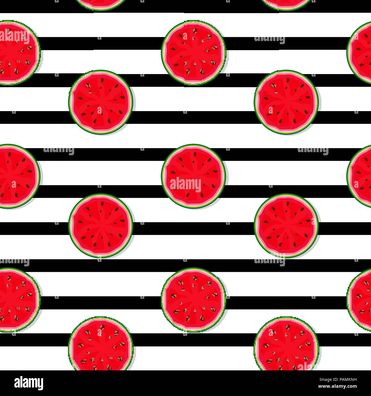 Seamless Pattern Background from Watermelon. Vector Illustration Stock ...