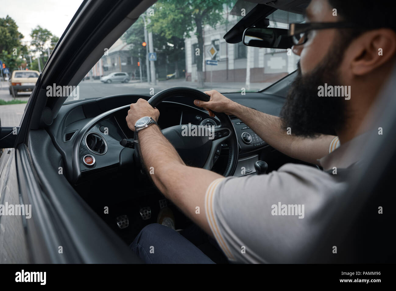 Professional person driving a car hi-res stock photography and images ...