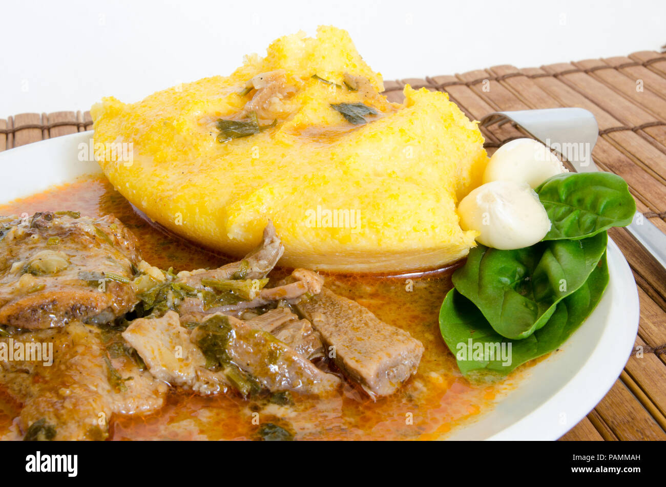 Polenta with stew hi-res stock photography and images - Alamy